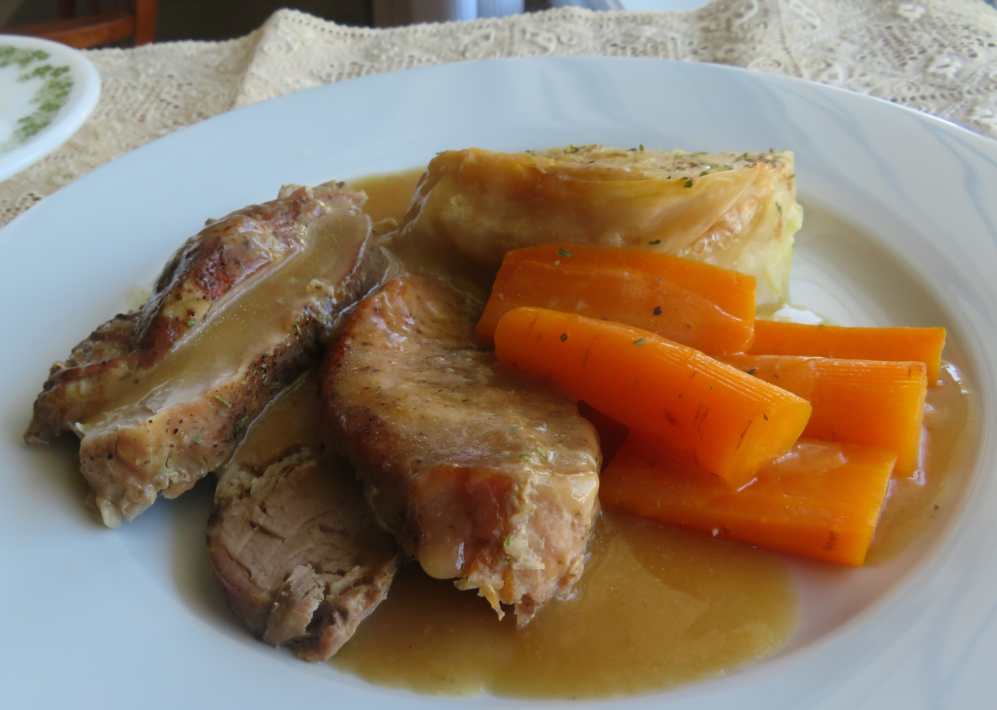 Pot Roasted Pork with Cabbage & Carrots | The English Kitchen