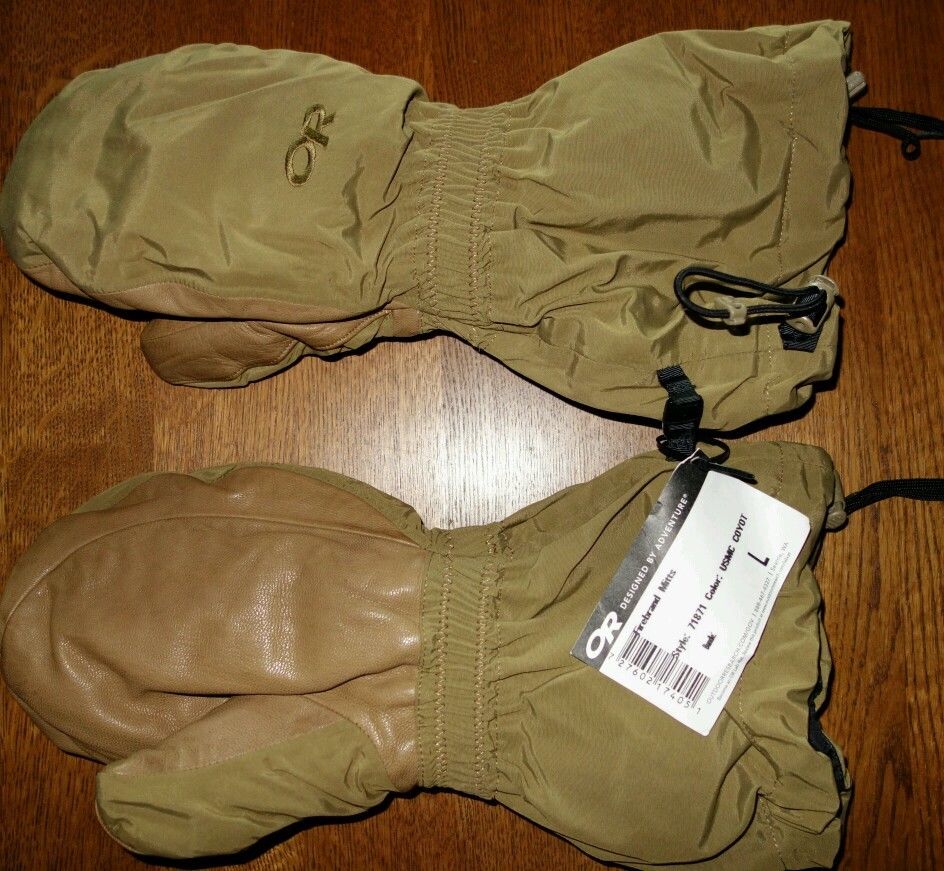 Webbingbabel: USMC Outdoor Research Firebrand Mitts w / Liner Coyote