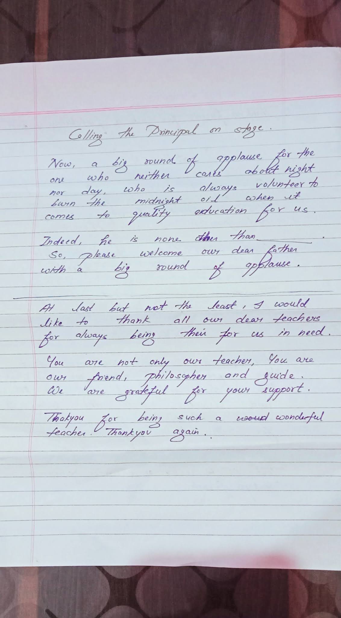 Innovative Learning: Anchoring script for Teachers Day