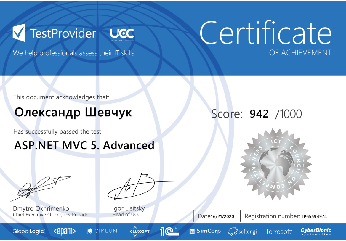 Самоосвіта та самовдосконалення Aspnet Mvc 5 Advanced