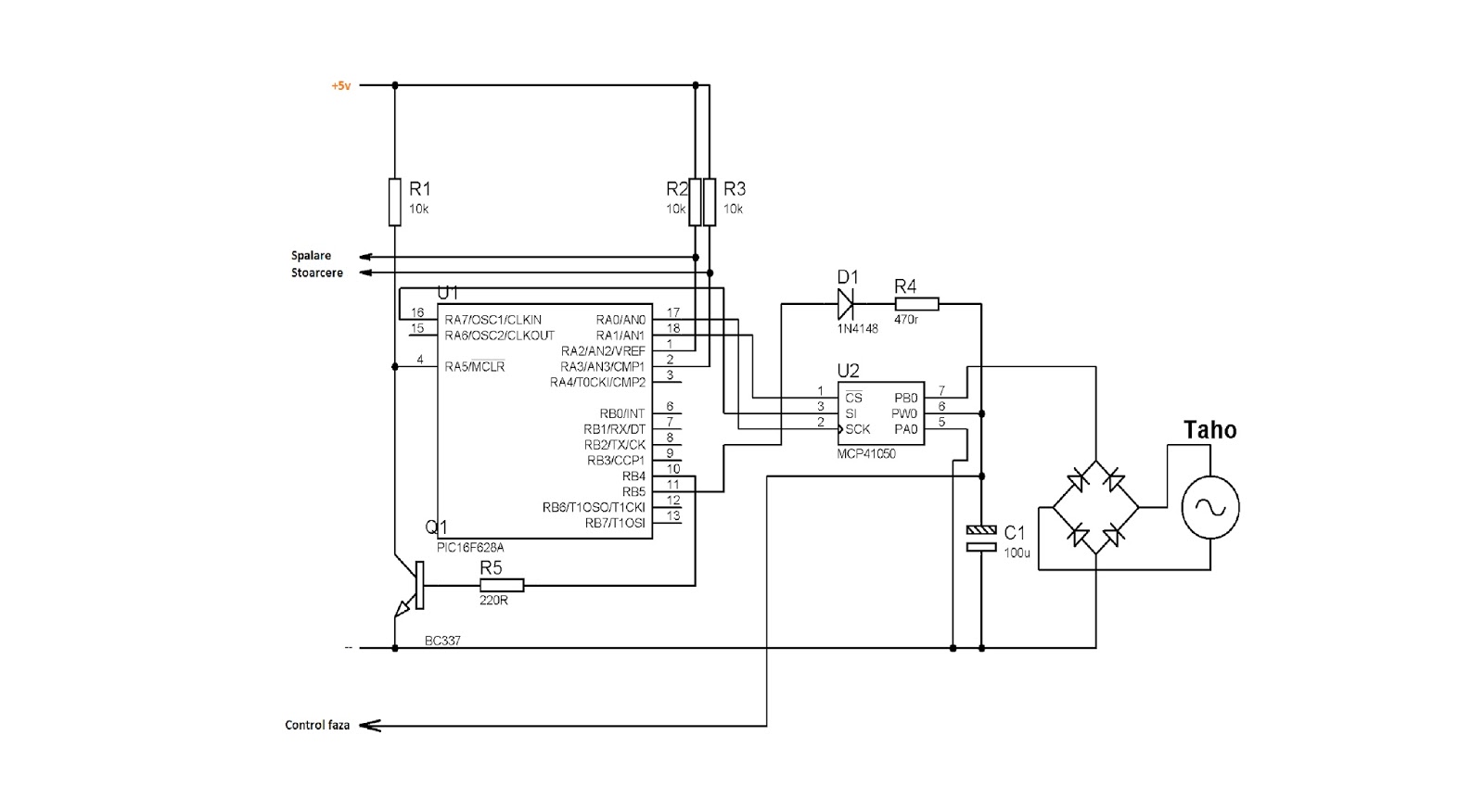 Electronica.: Modul control masina de spalat automata