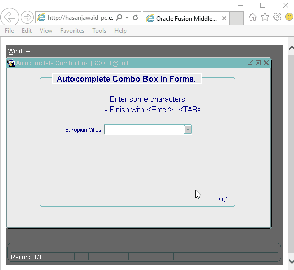 Hasan Jawaid Oracle Forms Auto Complete Checkbox