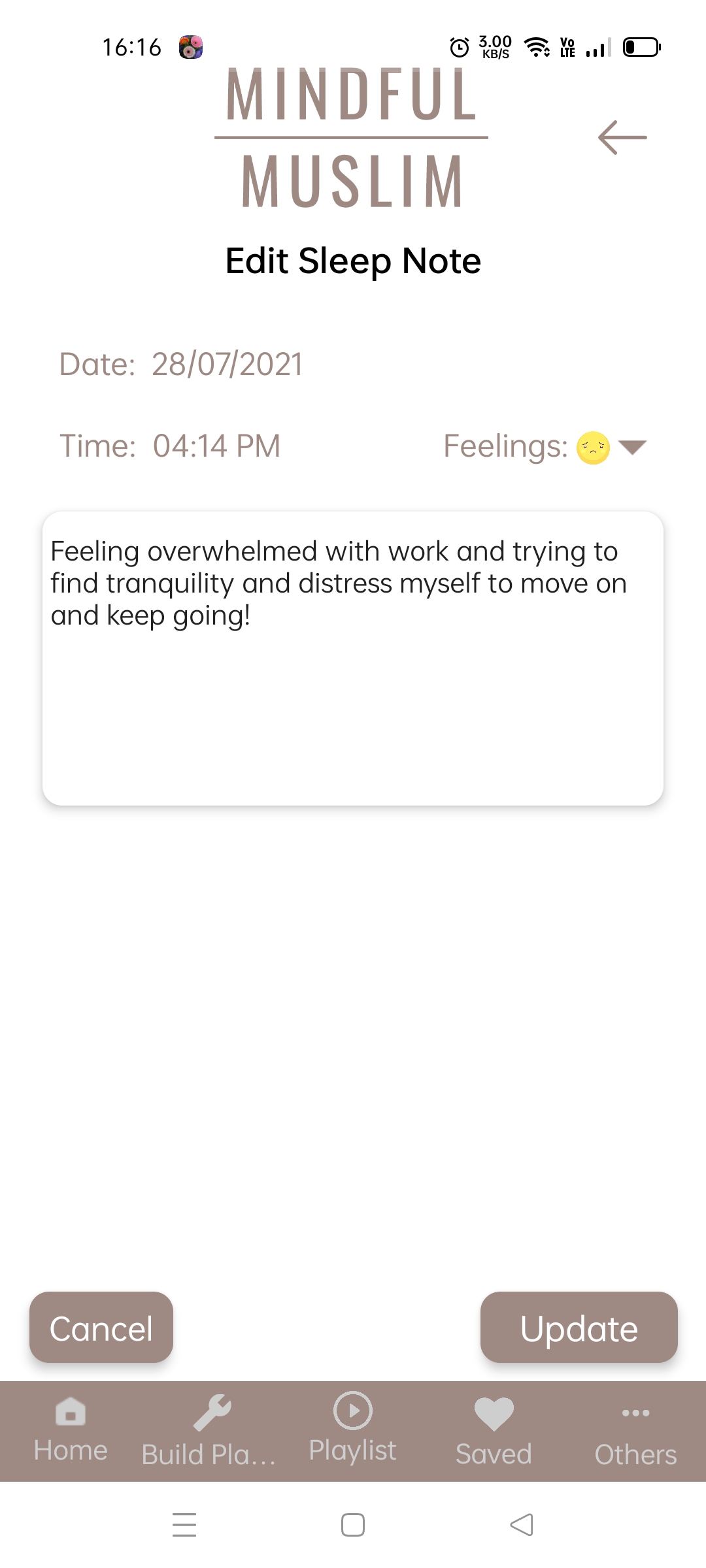 MINDFUL MUSLIM APP - HOW IT HAS HELPED TO ALLEVIATE MY SLEEPLESS NIGHTS