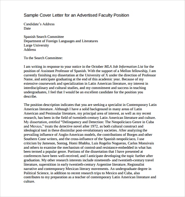 Sample Cover Letter For Faculty Position In Education Sample Letter sample-cover-letter-for-faculty-position-in-education-sample-letter