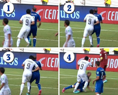 ...and Luiz Suarez bites another football player (photos) - theblow360