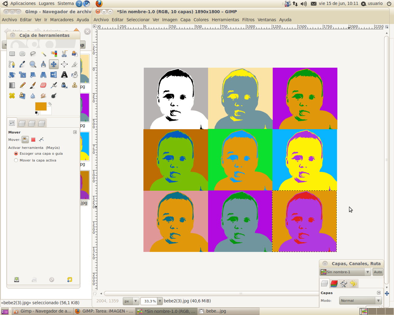 Tutoriales Gimp: Efecto Andy Warhol