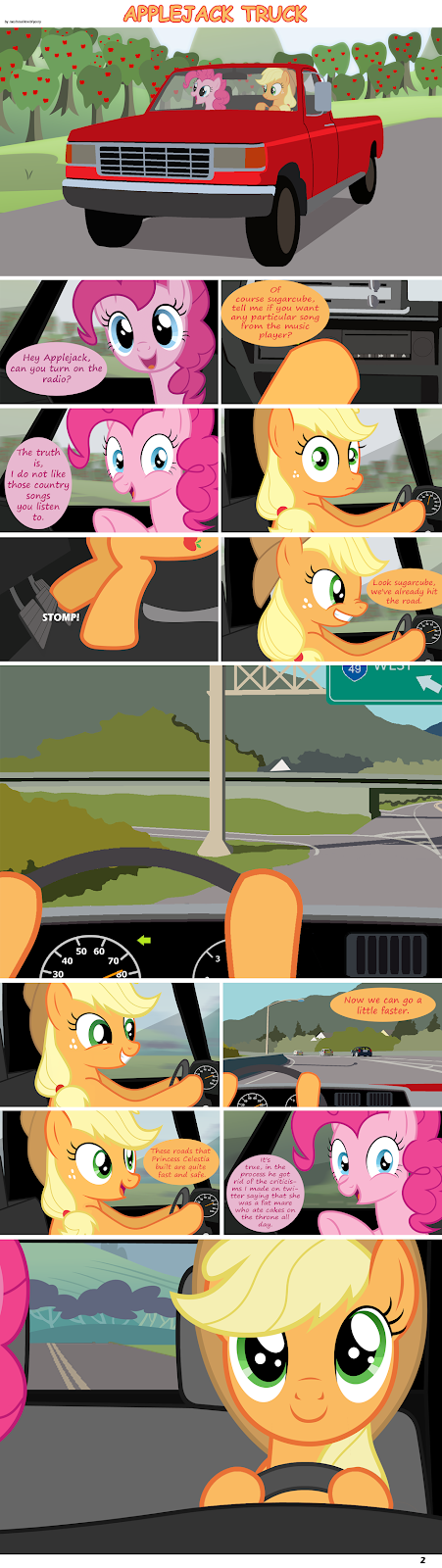 MLP Mares driving cars: Comics