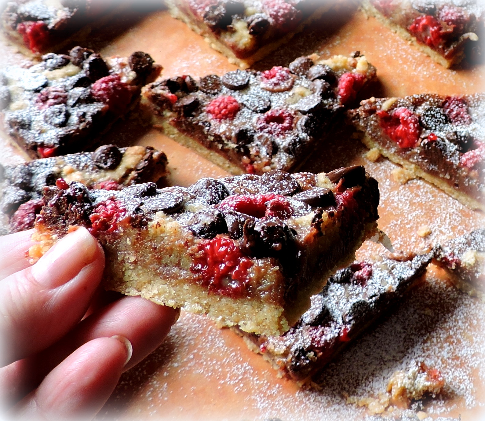Chocolate Raspberry Pie Bars | The English Kitchen