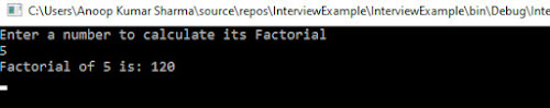 Program to find factorial of a number in C# ~ IT Tutorials with Example