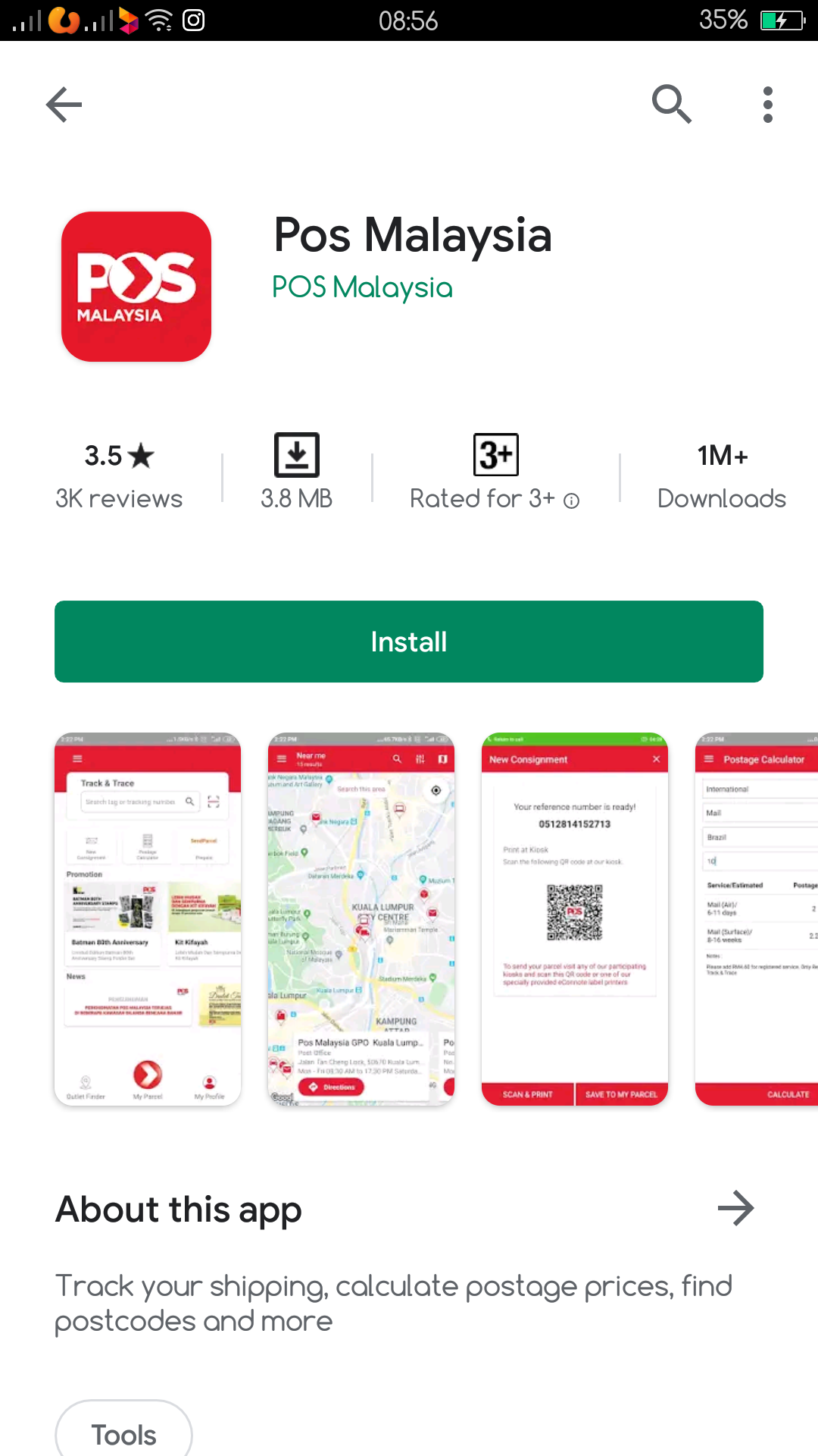 Pos Laju: E-Consignment Note / E-Nota Konsainan
