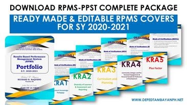 RPMS Portfolio Covers and Contents Complete Package - Deped Tambayan
