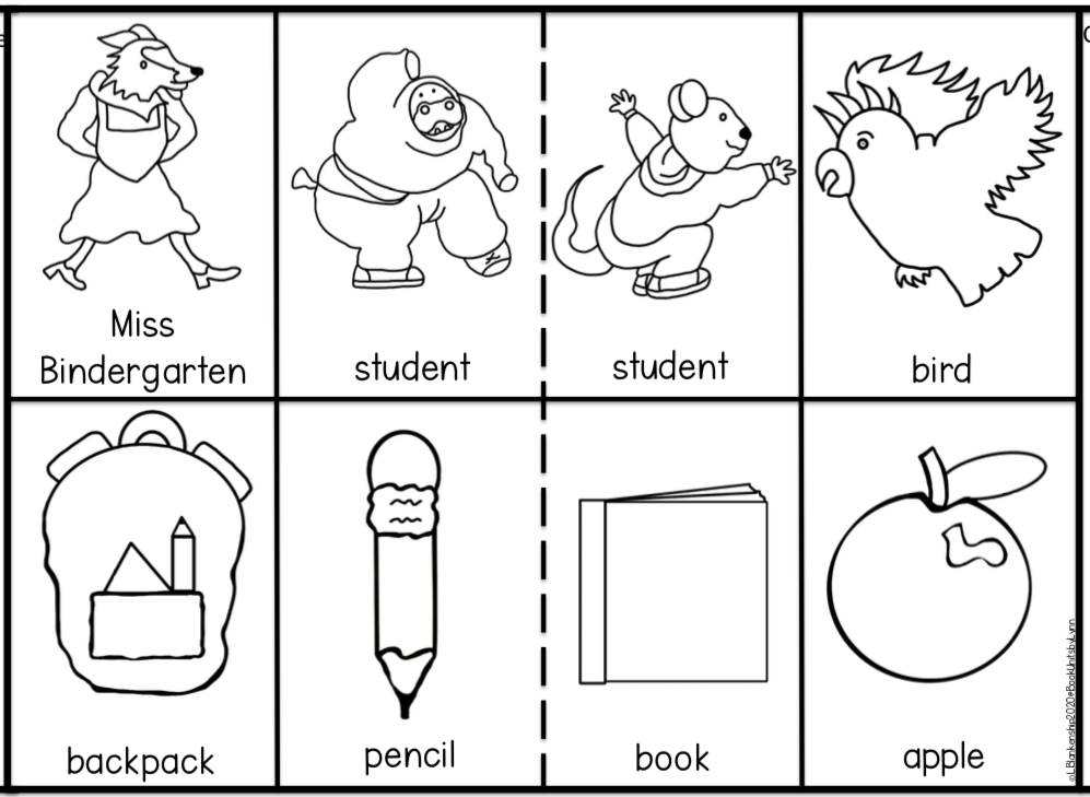 MISS BINDERGARTEN GETS READY FOR KINDERGARTEN BOOK CRAFT ~ Book Units ...