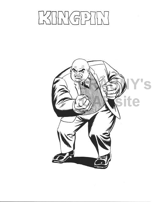 Kingpin Coloring Pages