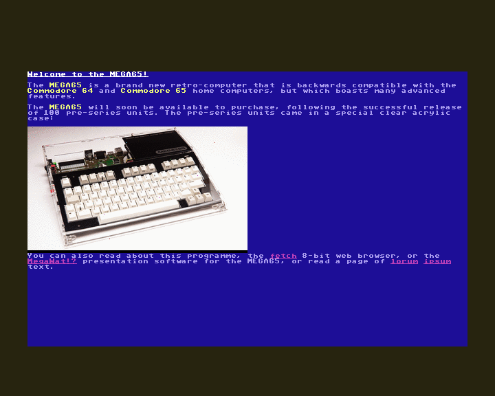 Making a C64/C65 compatible computer: Work on a Simple HTTP-based file ...