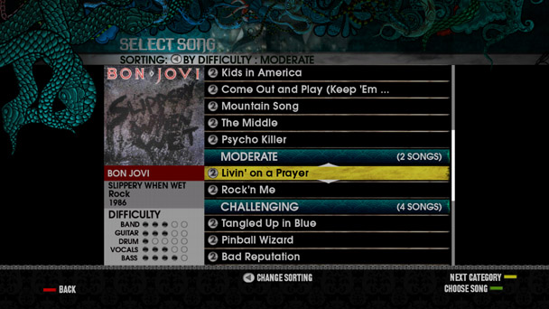 Anyone else not a fan of RB4's song selection menu UI? : r/Rockband