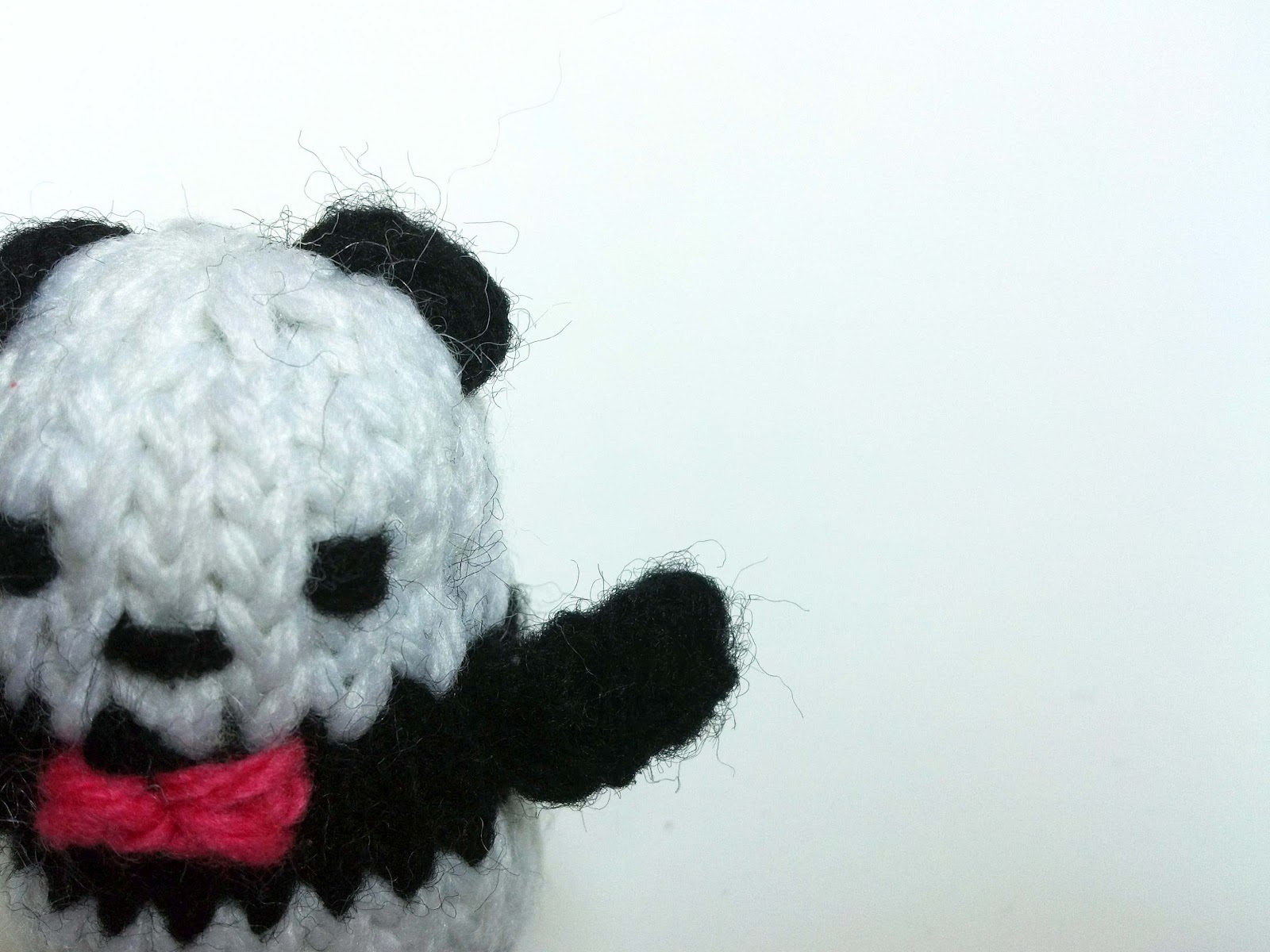 Knitosome: Tiny Knit Panda: Sir Fancy Panda