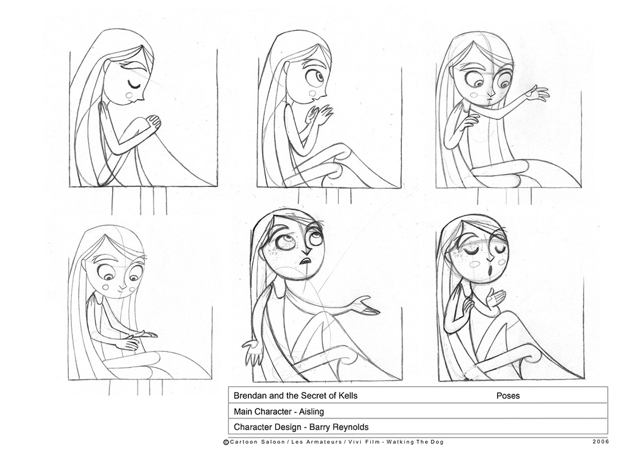 Living Lines Library: The Secret of Kells (2009) - Main Character: Aisling