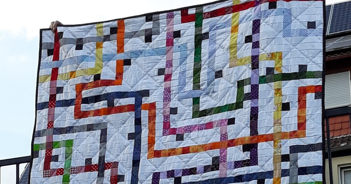 Blauraute: Der Tokyo Subway Map Quilt ist fertig