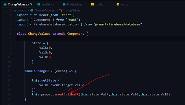 ReactJS Firebase esp8266 Nodemcu Led RGB Frontend - Arduino
