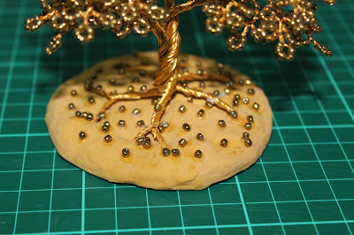 So Many Things to Do, So Little Time: Clay Base for Beaded Wire Tree