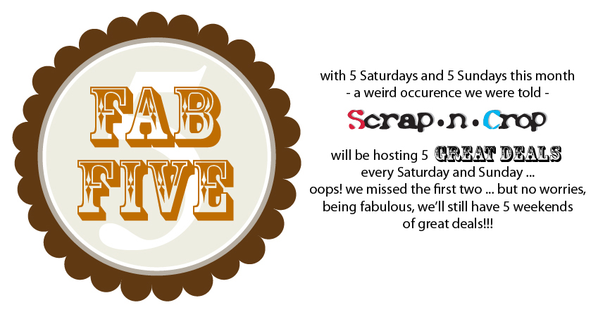 SnC's CROP.mmunity: FAB FIVE Promo #3 … this July 2011 at SnC