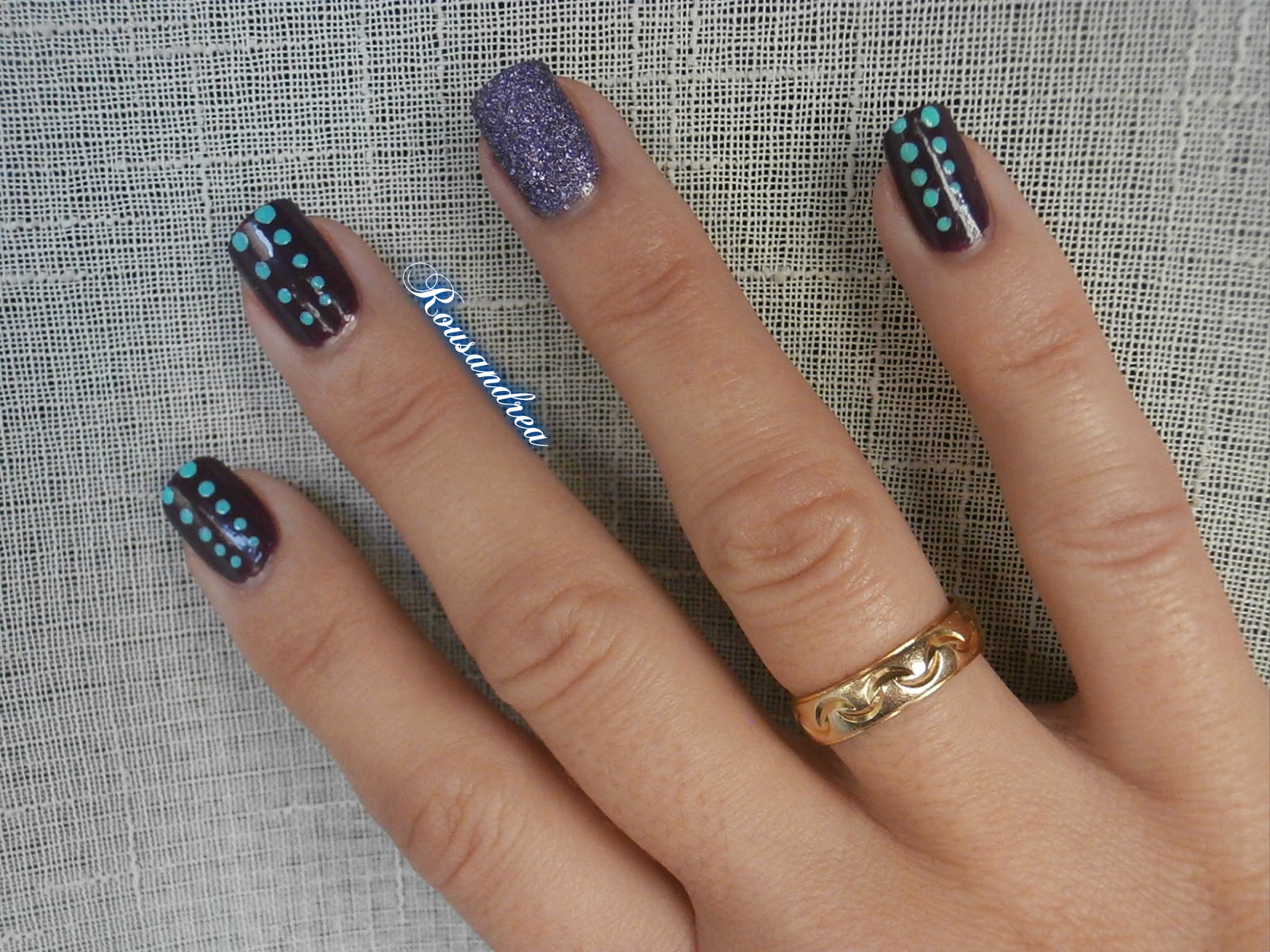 El cajon de los esmaltes de rousandrea: Manicura Morado y Degradado en ...