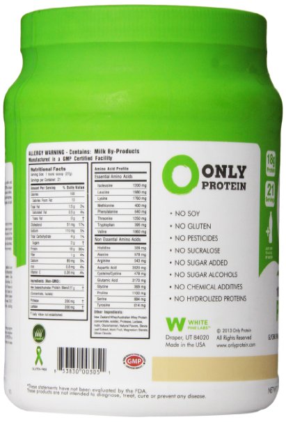 Only Protein Powder Jug, Vanilla, 1.25 Pound, 1000k VND ~ Authentic ...