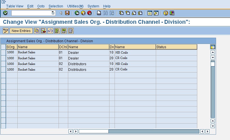 Set Up Sales Area in SAP