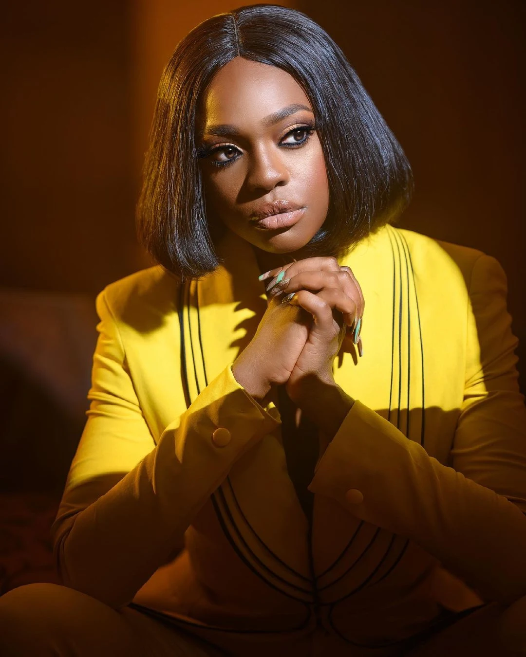 For this day style magazine, Beverly Osu looks stunning in a yellow ...