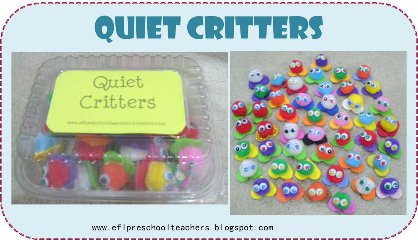 ESL/EFL Preschool Teachers: Quiet Critters