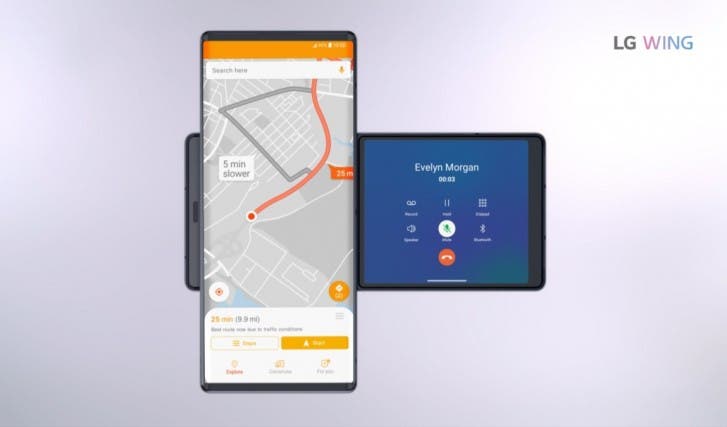 إل جي تقدم رسميا هاتفه الغريب LG Wing