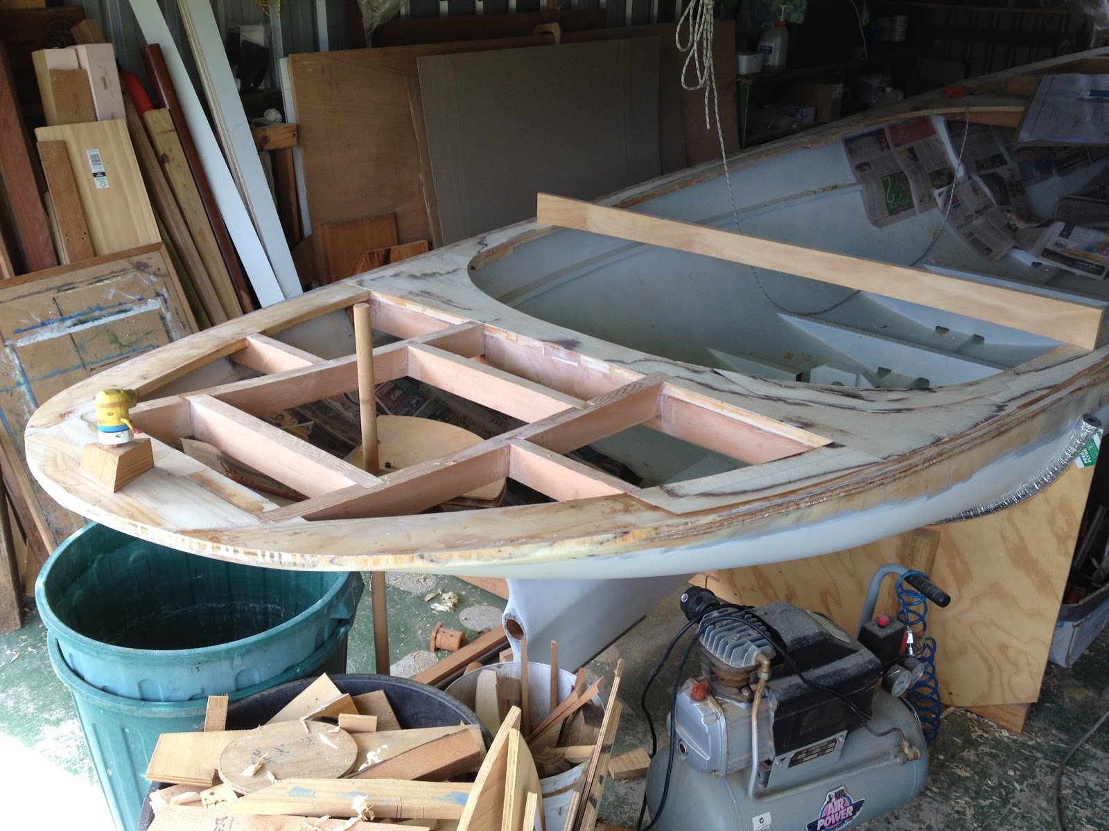 Dave's Fantail Launch Build: Deck Framing