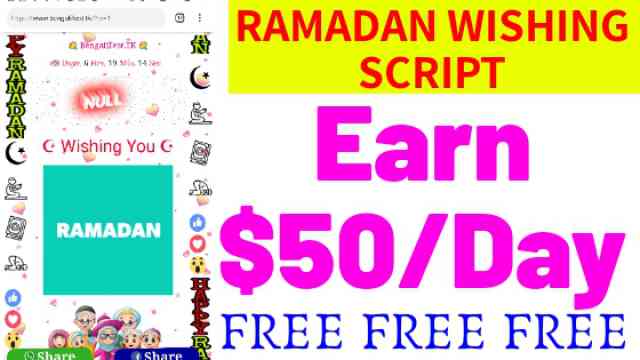 Ramadan Wishing Script For Blogger 2019 Different Style | WhatsApp ...