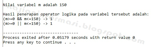 Penerapan Logika AND OR NOT C++ | Kajian Informasi