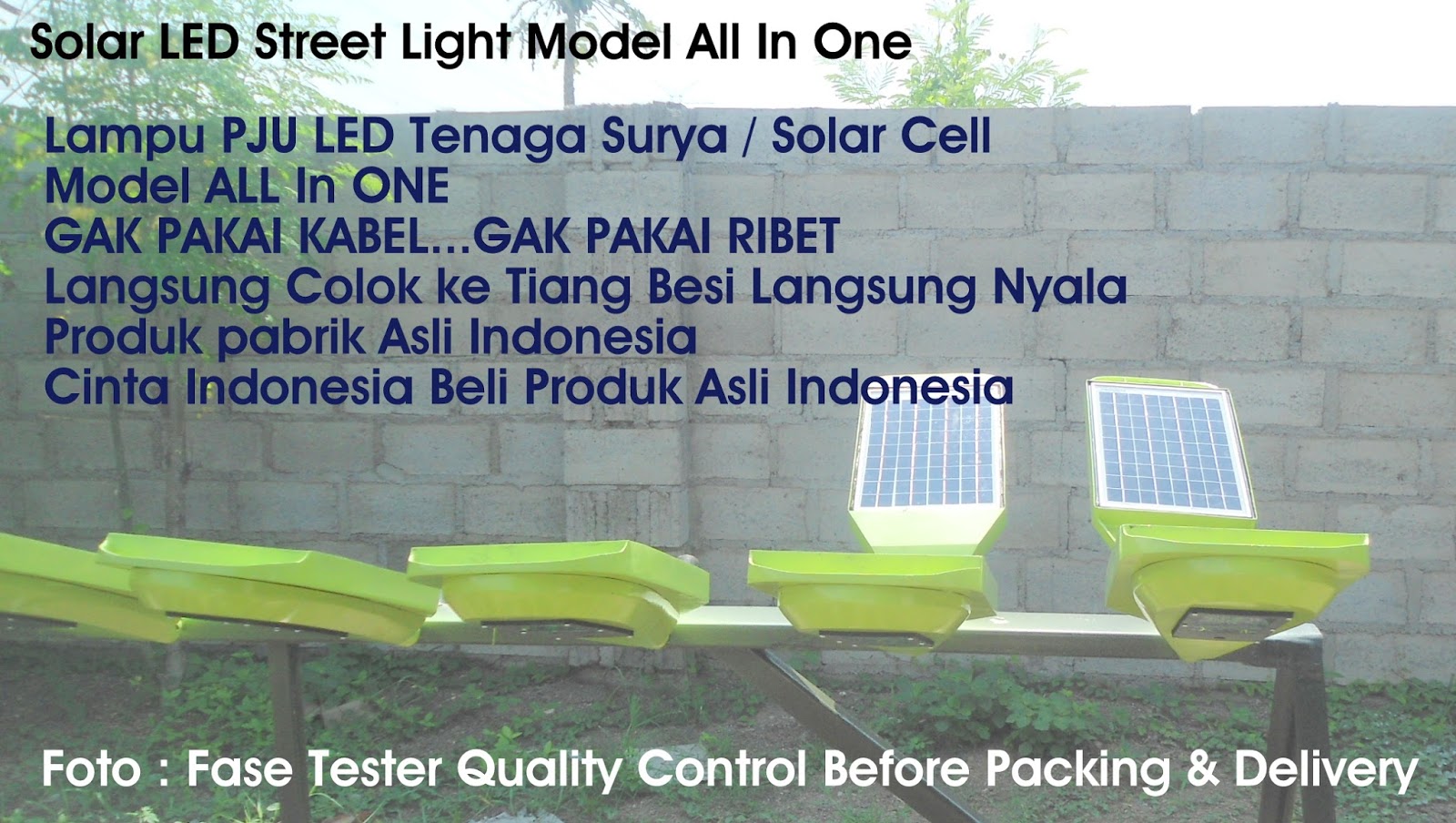 Tenaga Surya Solar Power Panel Indonesia: Lampu PJU Penerangan Tenaga ...