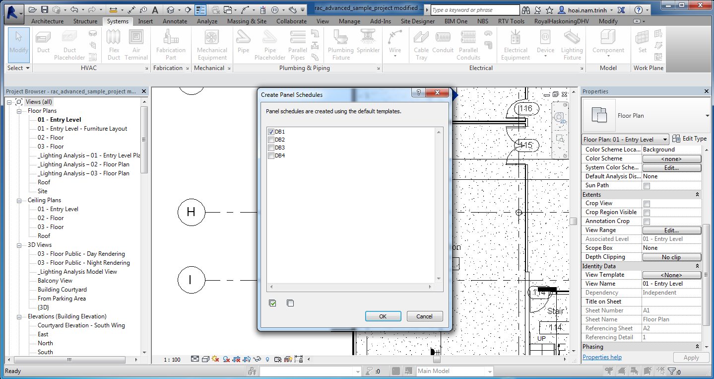 Revit Schedule - Tự học Revit MEP