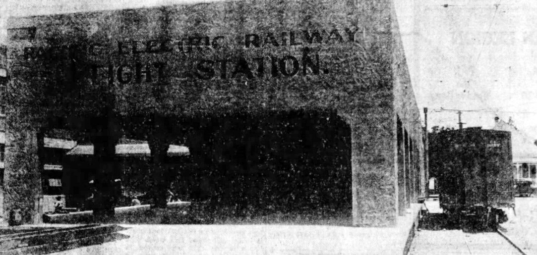 O.C. History Roundup: Santa Ana's Pacific Electric Railway Station, 1927