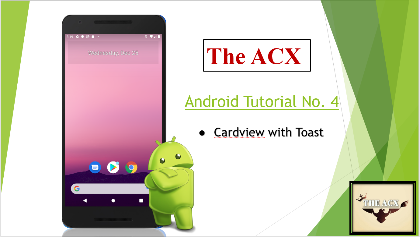 How to create Cardview with Toast | Cardview | Toast | Android Studio.