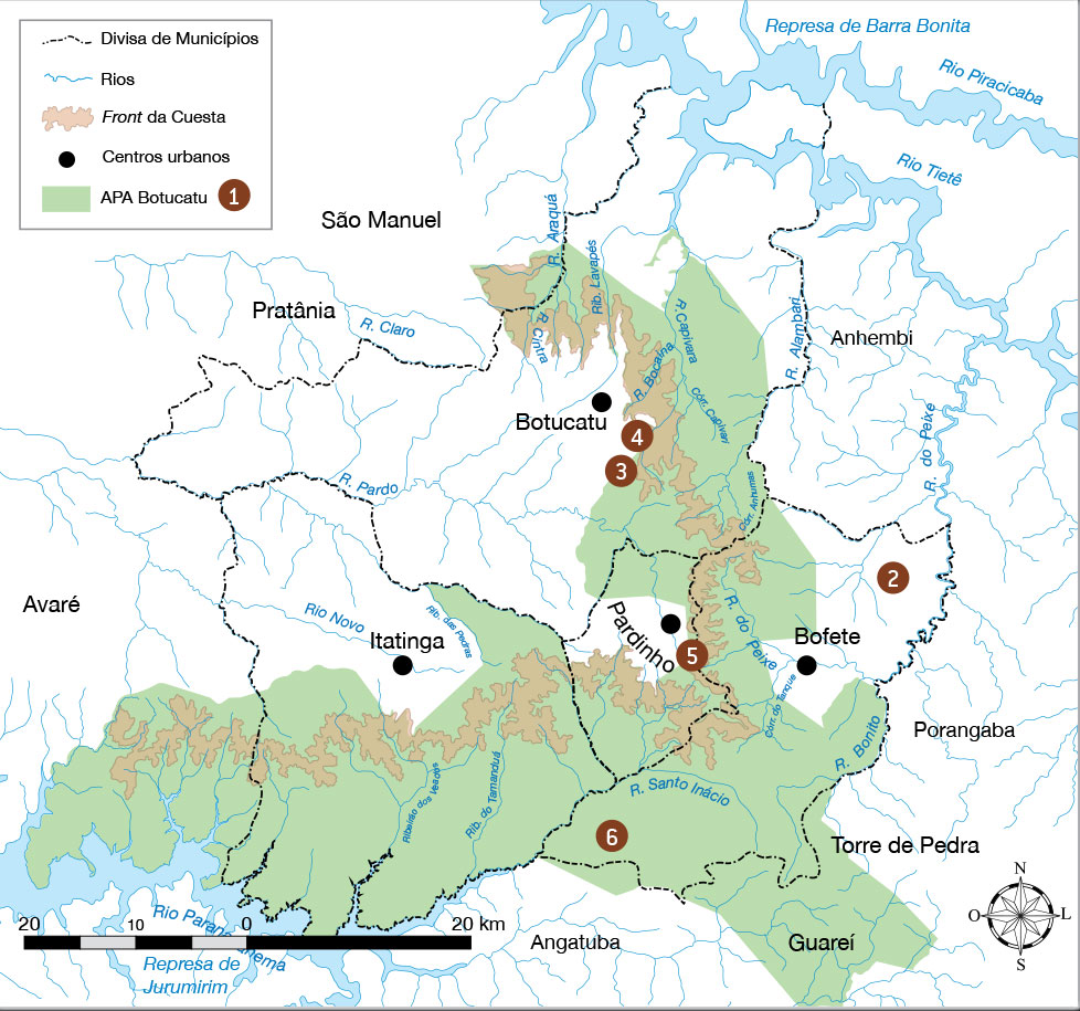 Profº Mazucheli - Geografia : As Cuestas de Botucatu