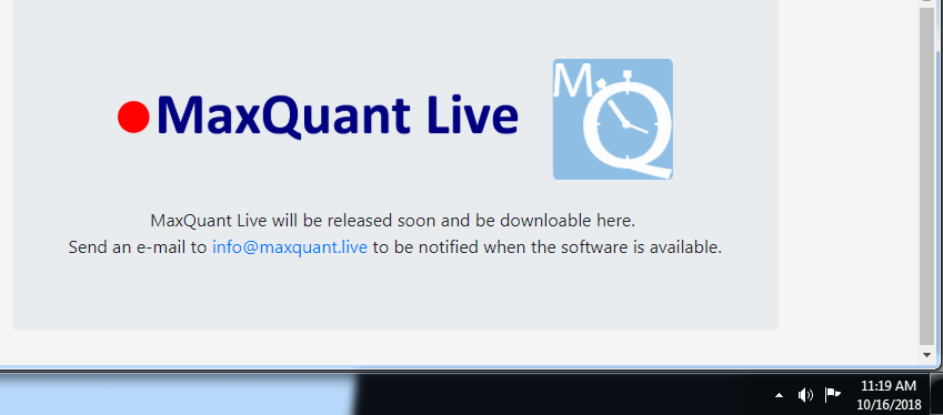 News in Proteomics Research: MaxQuant.AlmostLive