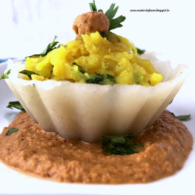 MASTERCHEFMOM: Masala Flowers in HOT Peanut Sauce | Fusion Gluten free ...
