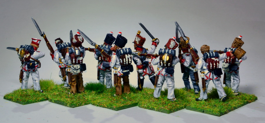 Austria and Russia - Napoleonic wars. Wargame 28mm, : Saxon skirmishers ...