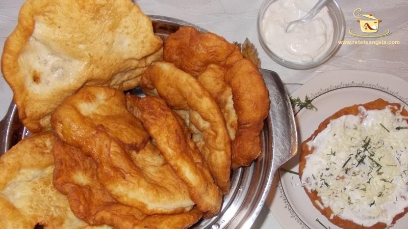 Langos cu branza si smantana ~ Retete culinare simple si gustoase