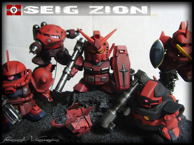 GUNDAM GUY: SD Char Aznable Collection - Painted Builds