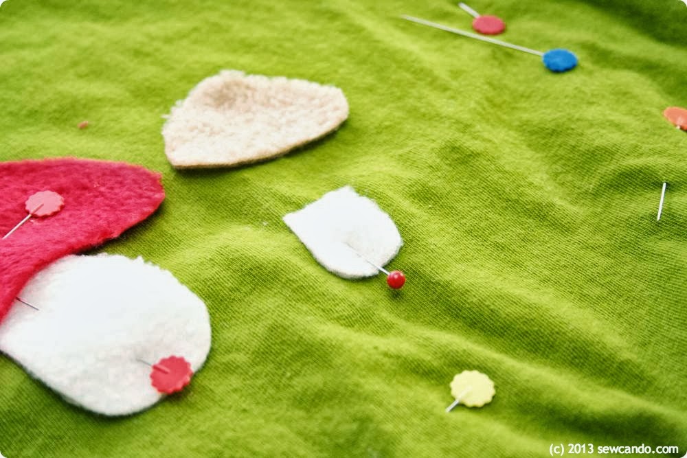 Sew Can Do: Happy Mushroom Applique Shirt Tutorial