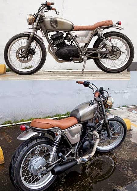 Modifikasi Suzuki Thunder 125 ala Motor Klasik 70-an | Spek Motor