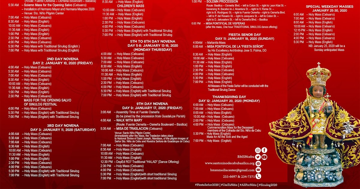 People, Places, Events | Cebu Street Journal : Sinulog 2020 - Novena ...