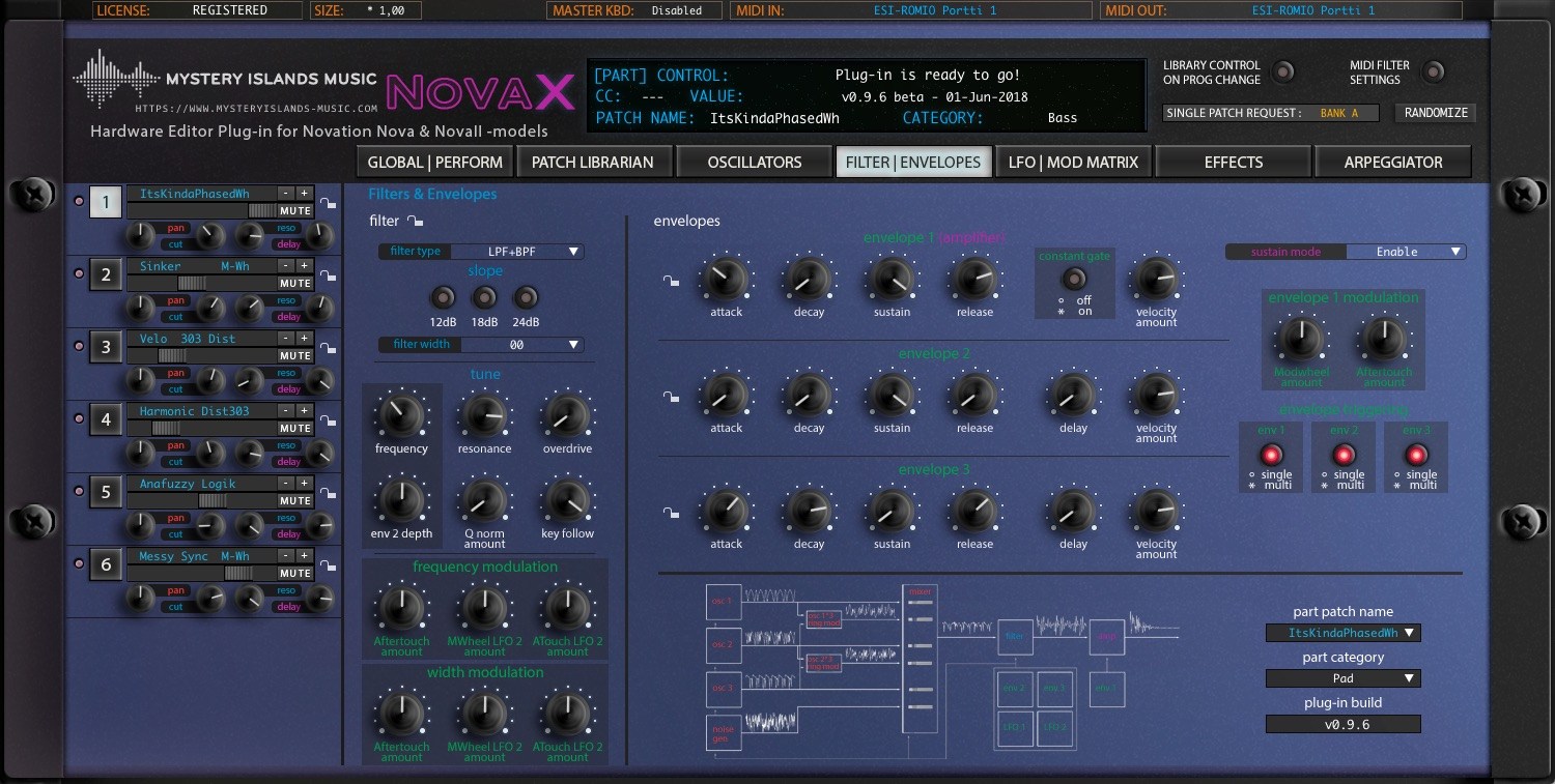 MATRIXSYNTH: Novation NovaX AudioUnit & VST Librarian Editor Plug-in