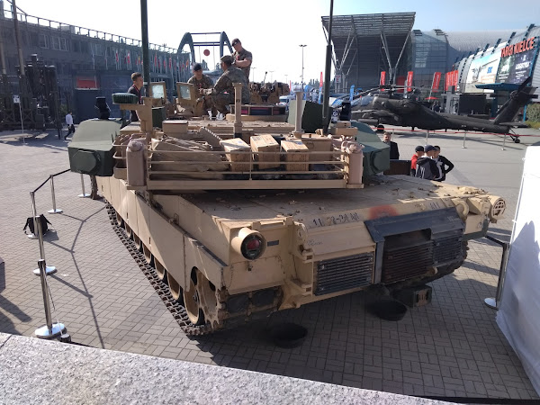 SNAFU!: M1A2SEPv2 with mockups of the Trophy HV active defense system.
