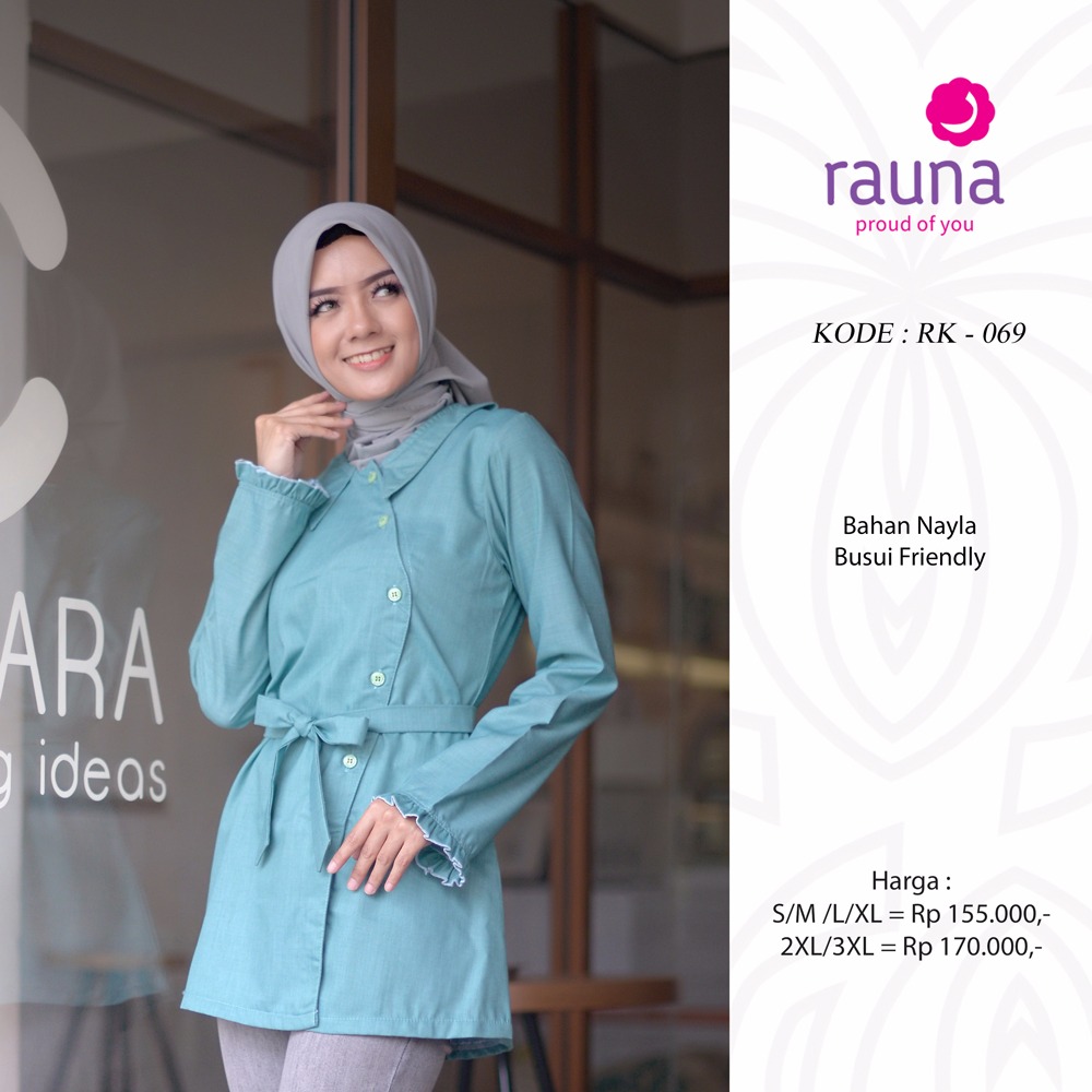 KOLEKSI BLUS MUSLIMAH RAUNA TERBARU RK 069, 070